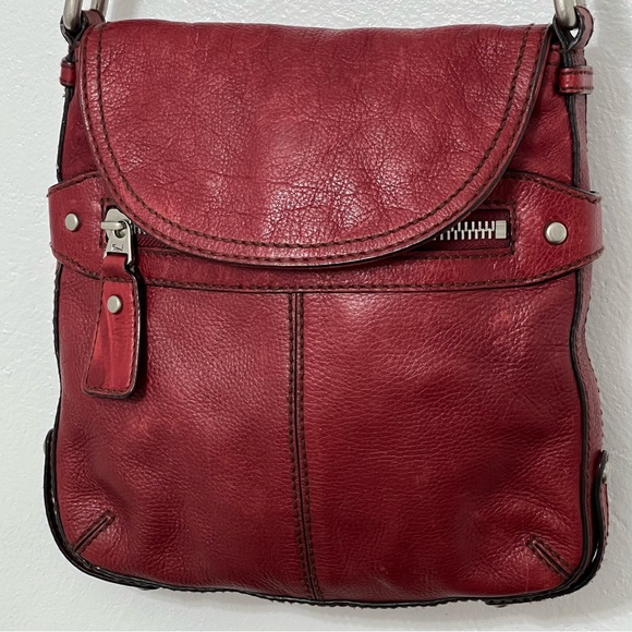 Fossil | Bags | Fossil Vintage Leather Satchel Crossbody Pursebag ...
